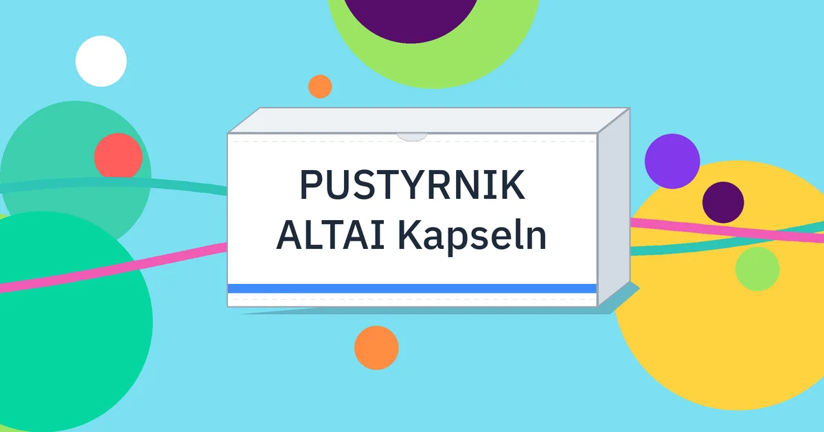 Symbolbild: Packung mit der Aufschrift PUSTYRNIK ALTAI Kapseln (PZN 16923899) – Verfügbarkeit und Bezug in Apotheken in Frankfurt am Main