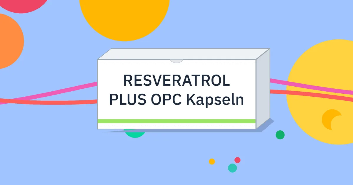 Symbolbild: Packung mit der Aufschrift RESVERATROL PLUS OPC Kapseln (PZN 05979098) – Verfügbarkeit und Bezug in Apotheken in Frankfurt am Main