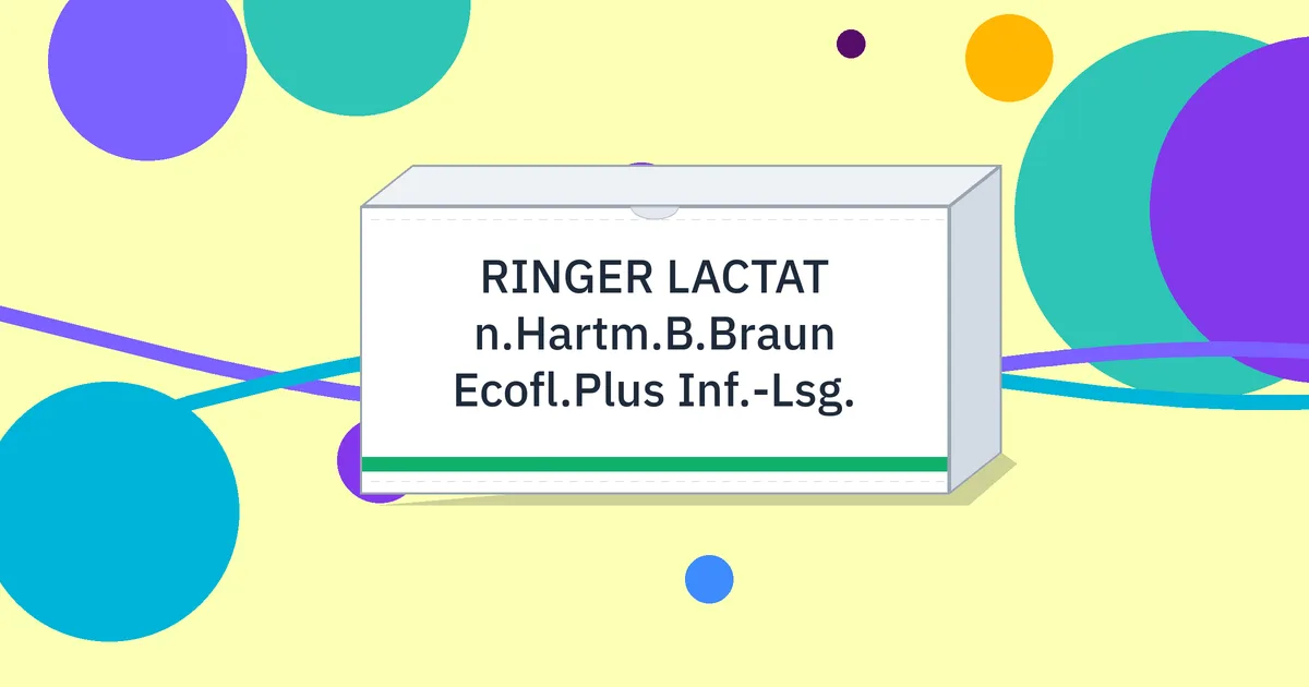Symbolbild: Packung mit der Aufschrift RINGER LACTAT n.Hartm.B.Braun Ecofl.Plus Inf.-Lsg. (PZN 03368350) – Verfügbarkeit und Bezug in Apotheken in Frankfurt am Main
