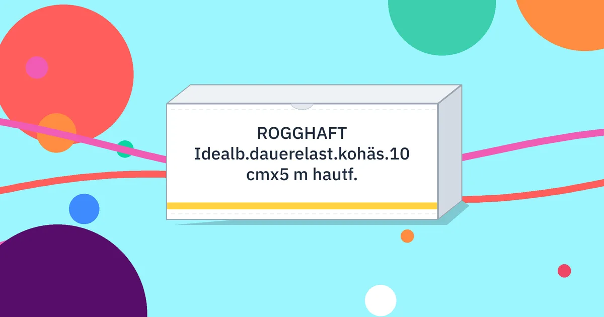 Symbolbild: Packung mit der Aufschrift ROGGHAFT Idealb.dauerelast.kohäs.10 cmx5 m hautf. (PZN 07691711) – Verfügbarkeit und Bezug in Apotheken in Frankfurt am Main