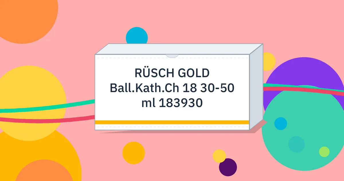 Symbolbild: Packung mit der Aufschrift RÜSCH GOLD Ball.Kath.Ch 18 30-50 ml 183930 (PZN 07397644) – Verfügbarkeit und Bezug in Apotheken in Frankfurt am Main