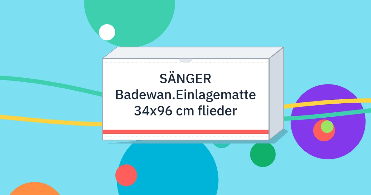 Symbolbild: Packung mit der Aufschrift SÄNGER Badewan.Einlagematte 34x96 cm flieder (PZN 05496939) – Verfügbarkeit und Bezug in Apotheken in Frankfurt am Main