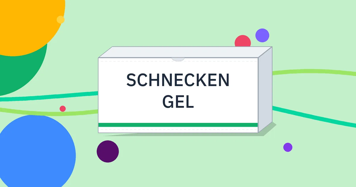 Symbolbild: Packung mit der Aufschrift SCHNECKEN GEL (PZN 01355308) – Verfügbarkeit und Bezug in Apotheken in Frankfurt am Main