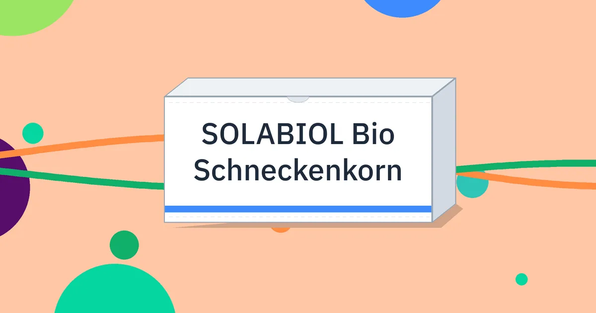 Symbolbild: Packung mit der Aufschrift SOLABIOL Bio Schneckenkorn (PZN 17584181) – Verfügbarkeit und Bezug in Apotheken in Frankfurt am Main