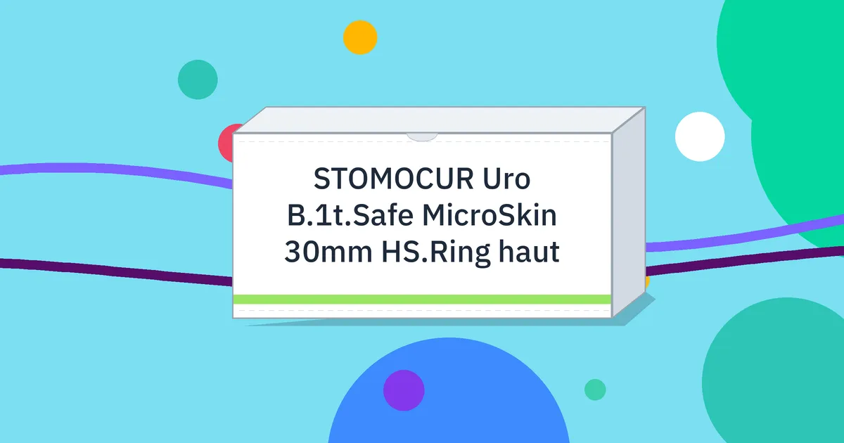 Symbolbild: Packung mit der Aufschrift STOMOCUR Uro B.1t.Safe MicroSkin 30mm HS.Ring haut (PZN 13866712) – Verfügbarkeit und Bezug in Apotheken in Frankfurt am Main