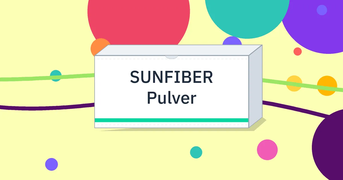 Symbolbild: Packung mit der Aufschrift SUNFIBER Pulver (PZN 16957970) – Verfügbarkeit und Bezug in Apotheken in Frankfurt am Main