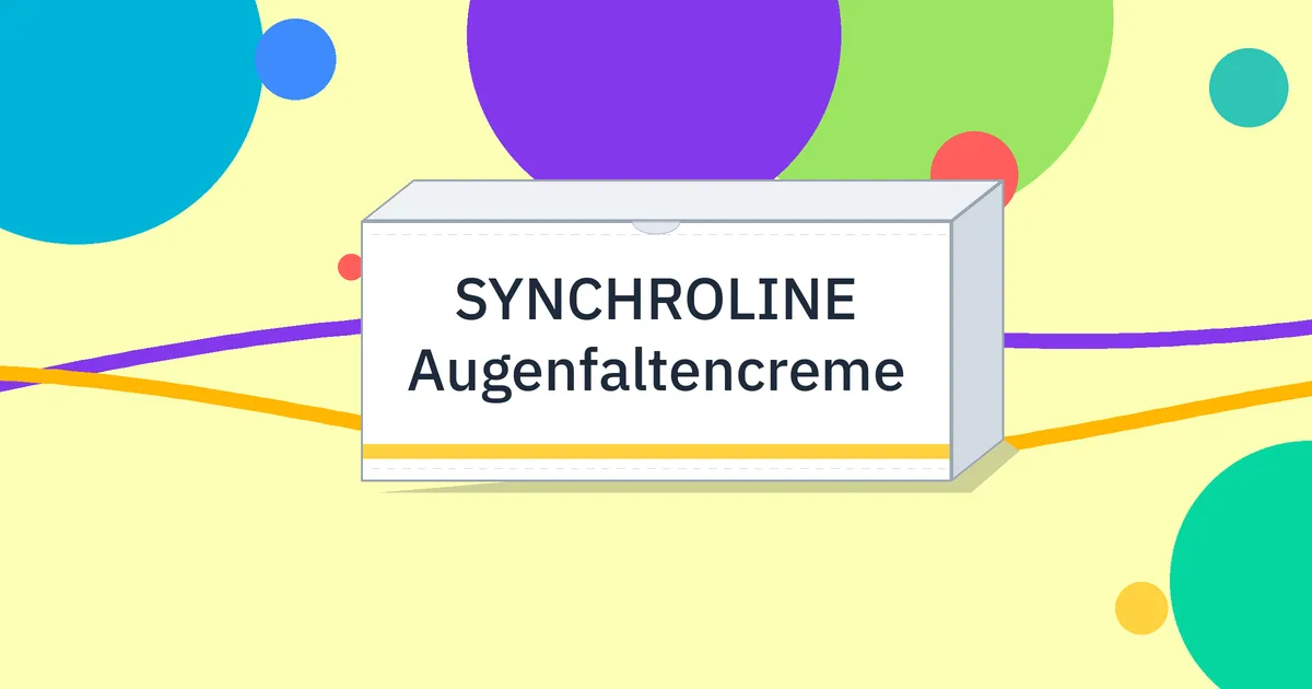 Symbolbild: Packung mit der Aufschrift SYNCHROLINE Augenfaltencreme (PZN 04677219) – Verfügbarkeit und Bezug in Apotheken in Frankfurt am Main