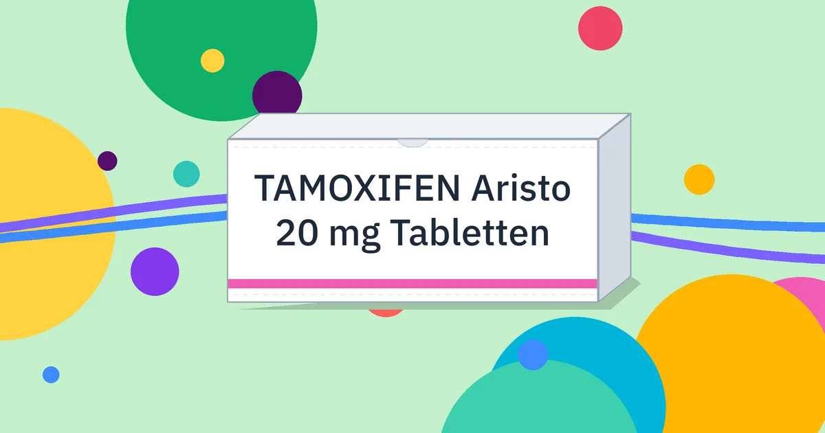 Symbolbild: Packung mit der Aufschrift TAMOXIFEN Aristo 20 mg Tabletten (PZN 10410489) – Verfügbarkeit und Bezug in Apotheken in Frankfurt am Main