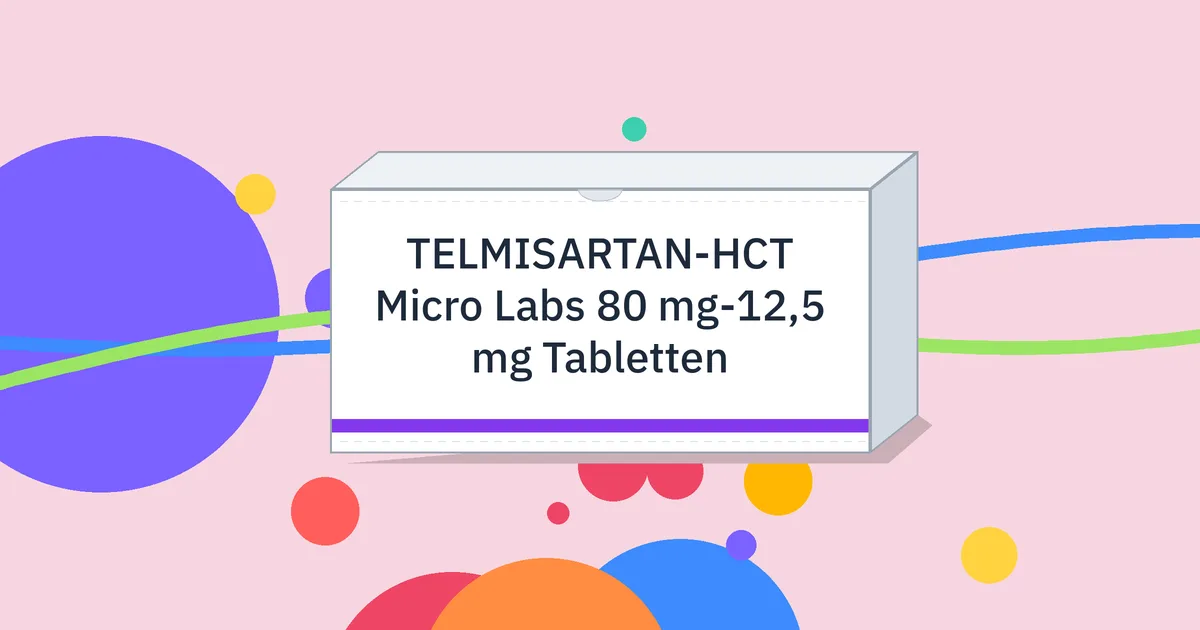 Symbolbild: Packung mit der Aufschrift TELMISARTAN-HCT Micro Labs 80 mg-12,5 mg Tabletten (PZN 13749047) – Verfügbarkeit und Bezug in Apotheken in Frankfurt am Main