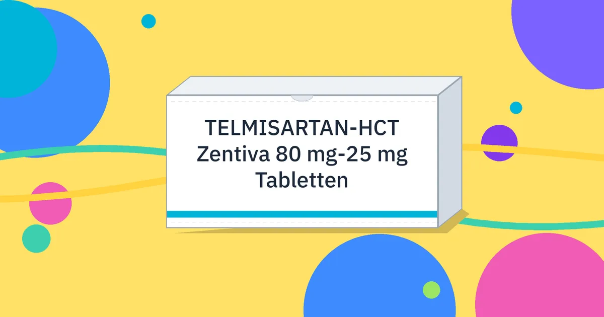 Symbolbild: Packung mit der Aufschrift TELMISARTAN-HCT Zentiva 80 mg-25 mg Tabletten (PZN 10715438) – Verfügbarkeit und Bezug in Apotheken in Frankfurt am Main