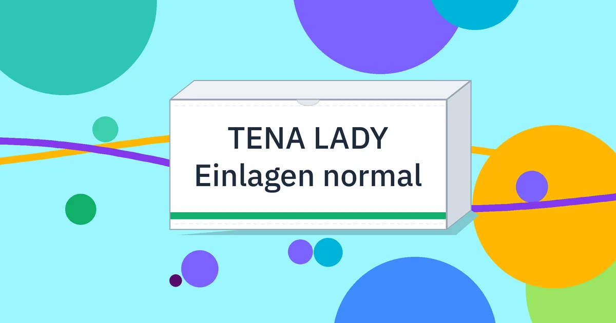 Symbolbild: Packung mit der Aufschrift TENA LADY Einlagen normal (PZN 18322773) – Verfügbarkeit und Bezug in Apotheken in Frankfurt am Main