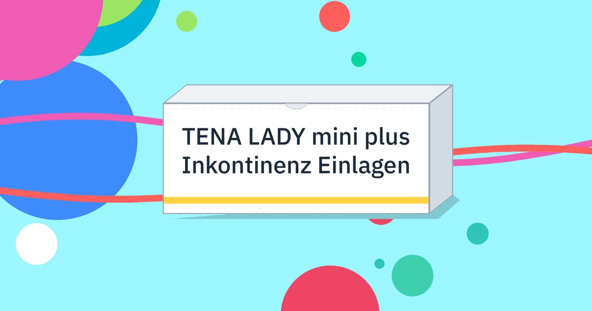 Symbolbild: Packung mit der Aufschrift TENA LADY mini plus Inkontinenz Einlagen (PZN 18823446) – Verfügbarkeit und Bezug in Apotheken in Frankfurt am Main