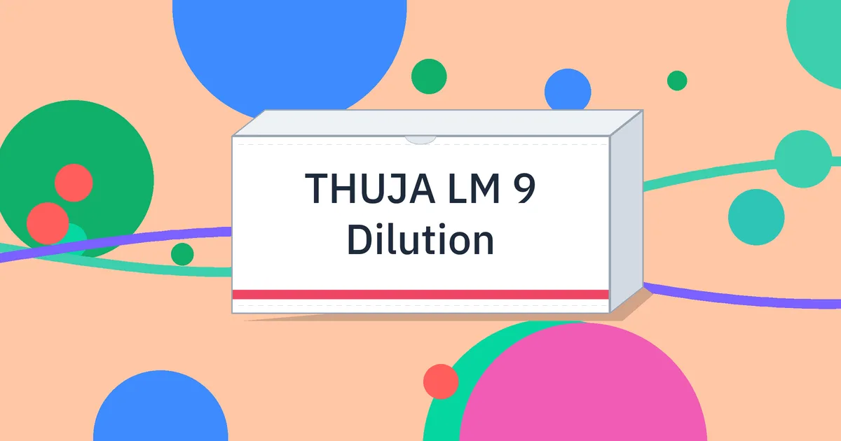 Symbolbild: Packung mit der Aufschrift THUJA LM 9 Dilution (PZN 13222038) – Verfügbarkeit und Bezug in Apotheken in Frankfurt am Main