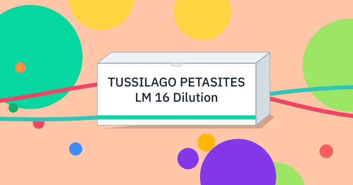 Symbolbild: Packung mit der Aufschrift TUSSILAGO PETASITES LM 16 Dilution (PZN 13254363) – Verfügbarkeit und Bezug in Apotheken in Frankfurt am Main