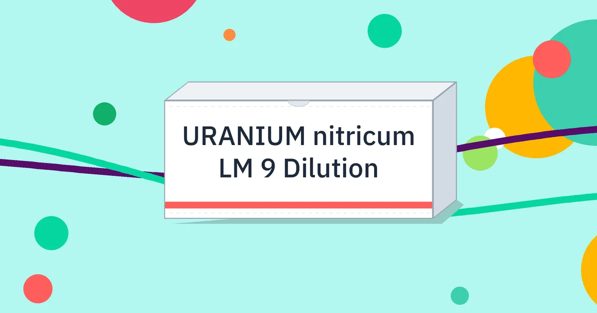 Symbolbild: Packung mit der Aufschrift URANIUM nitricum LM 9 Dilution (PZN 13256215) – Verfügbarkeit und Bezug in Apotheken in Frankfurt am Main