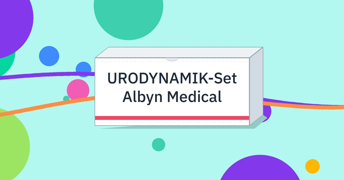 Symbolbild: Packung mit der Aufschrift URODYNAMIK-Set Albyn Medical (PZN 20306600) – Verfügbarkeit und Bezug in Apotheken in Frankfurt am Main