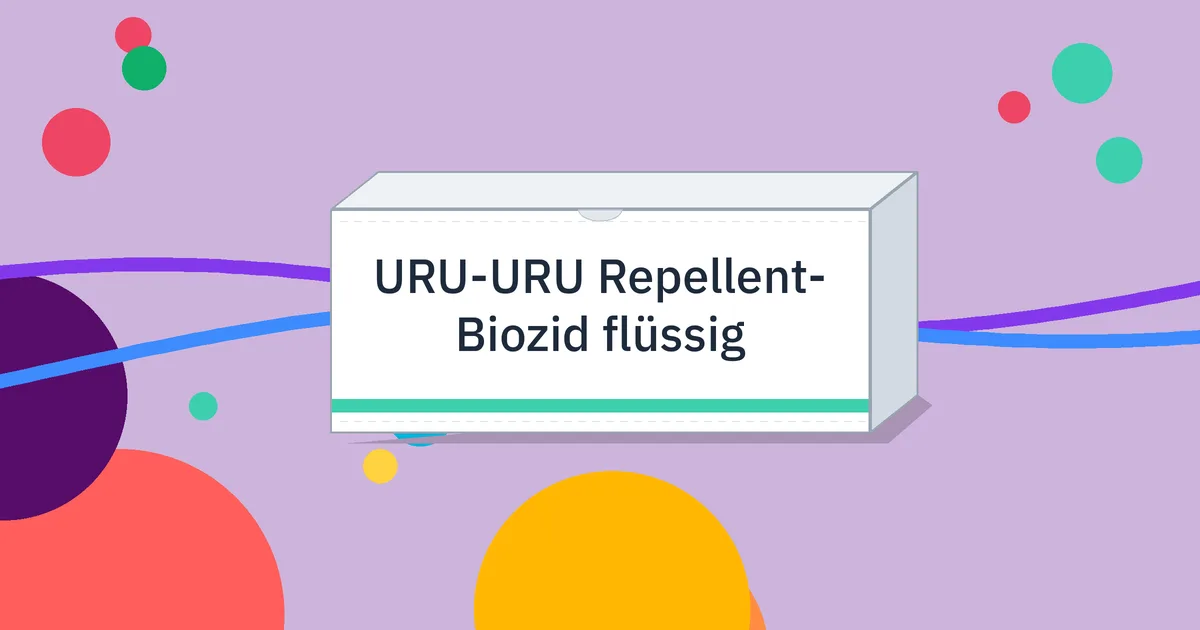 Symbolbild: Packung mit der Aufschrift URU-URU Repellent-Biozid flüssig (PZN 17400531) – Verfügbarkeit und Bezug in Apotheken in Frankfurt am Main