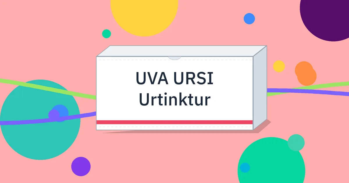 Symbolbild: Packung mit der Aufschrift UVA URSI Urtinktur (PZN 02623395) – Verfügbarkeit und Bezug in Apotheken in Frankfurt am Main