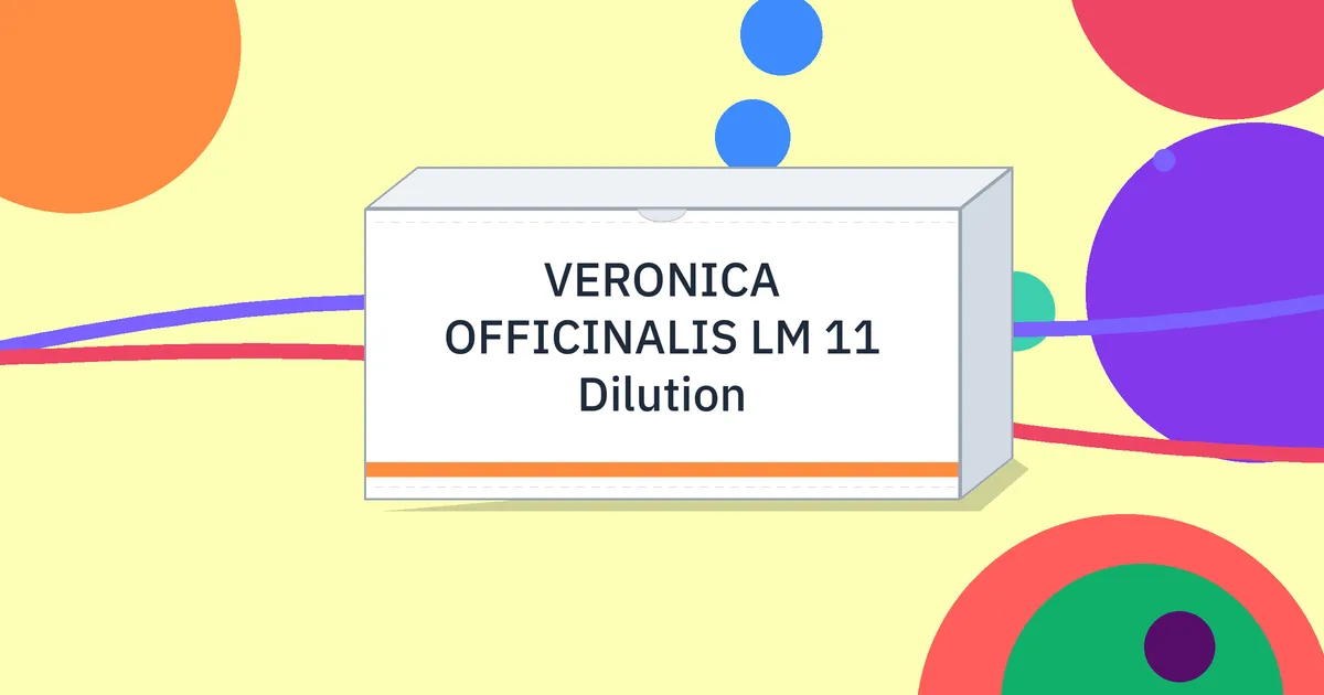 Symbolbild: Packung mit der Aufschrift VERONICA OFFICINALIS LM 11 Dilution (PZN 13269896) – Verfügbarkeit und Bezug in Apotheken in Frankfurt am Main