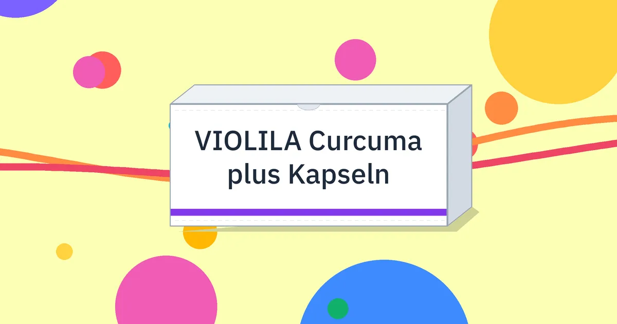 Symbolbild: Packung mit der Aufschrift VIOLILA Curcuma plus Kapseln (PZN 14177340) – Verfügbarkeit und Bezug in Apotheken in Frankfurt am Main