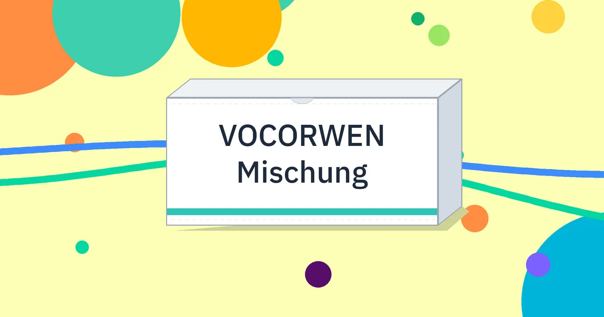 Symbolbild: Packung mit der Aufschrift VOCORWEN Mischung (PZN 03300010) – Verfügbarkeit und Bezug in Apotheken in Frankfurt am Main