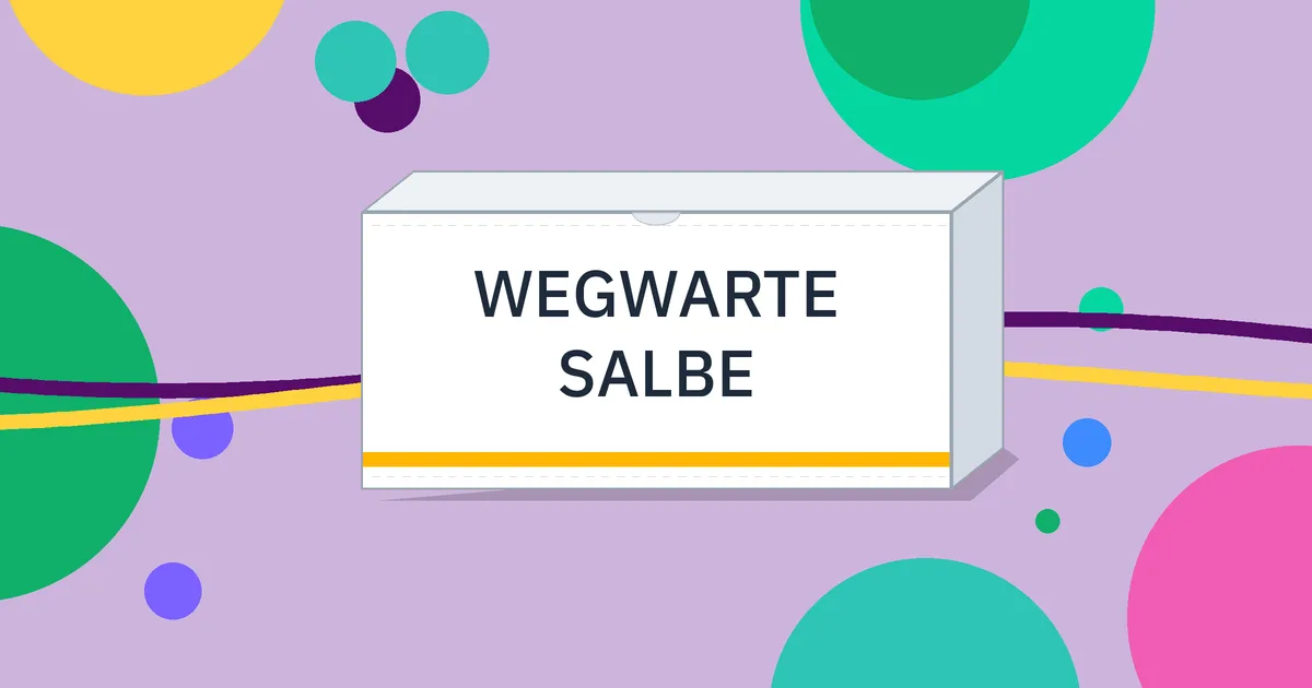 Symbolbild: Packung mit der Aufschrift WEGWARTE SALBE (PZN 18396748) – Verfügbarkeit und Bezug in Apotheken in Frankfurt am Main