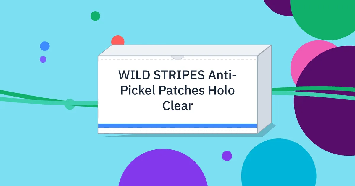 Symbolbild: Packung mit der Aufschrift WILD STRIPES Anti-Pickel Patches Holo Clear (PZN 19723451) – Verfügbarkeit und Bezug in Apotheken in Frankfurt am Main