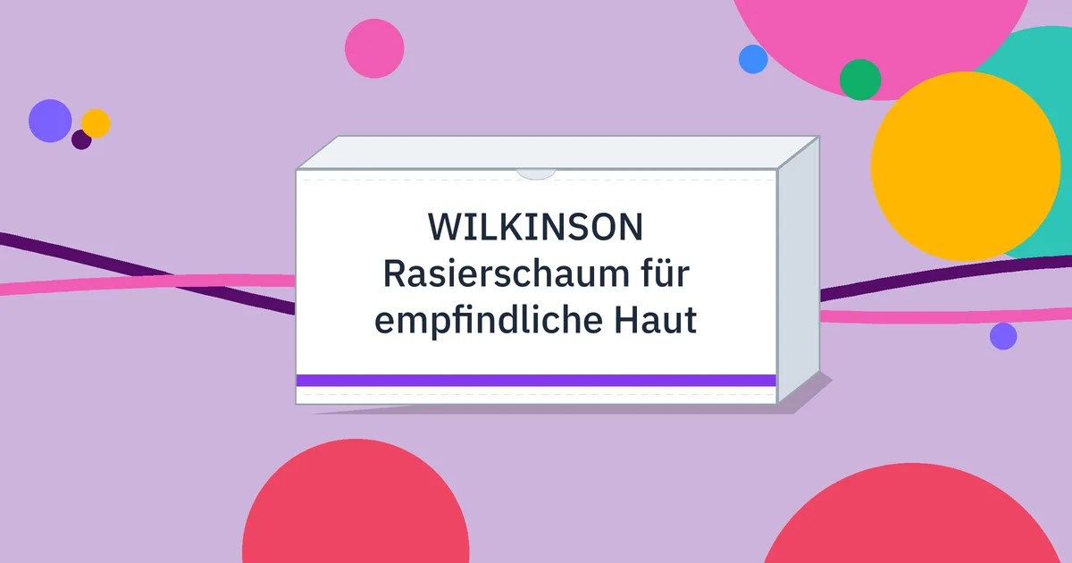 Symbolbild: Packung mit der Aufschrift WILKINSON Rasierschaum für empfindliche Haut (PZN 04515296) – Verfügbarkeit und Bezug in Apotheken in Frankfurt am Main