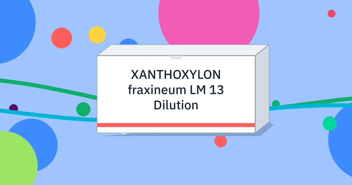 Symbolbild: Packung mit der Aufschrift XANTHOXYLON fraxineum LM 13 Dilution (PZN 13784380) – Verfügbarkeit und Bezug in Apotheken in Frankfurt am Main