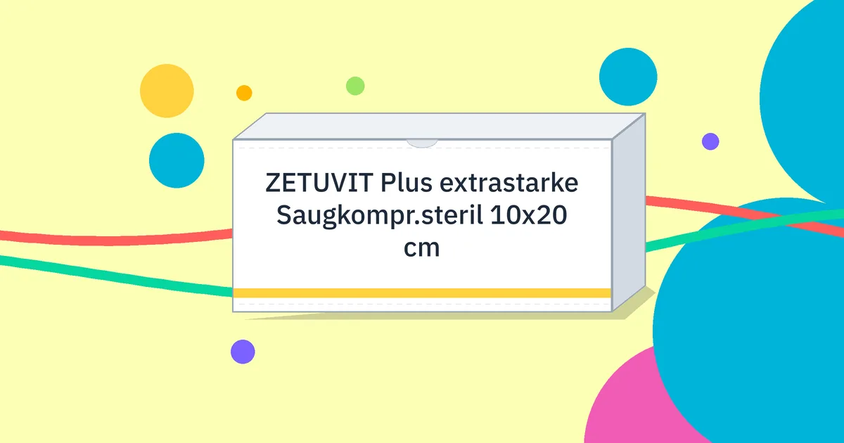 Symbolbild: Packung mit der Aufschrift ZETUVIT Plus extrastarke Saugkompr.steril 10x20 cm (PZN 14374721) – Verfügbarkeit und Bezug in Apotheken in Frankfurt am Main