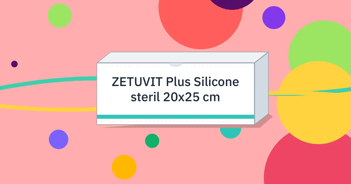 Symbolbild: Packung mit der Aufschrift ZETUVIT Plus Silicone steril 20x25 cm (PZN 17435498) – Verfügbarkeit und Bezug in Apotheken in Frankfurt am Main