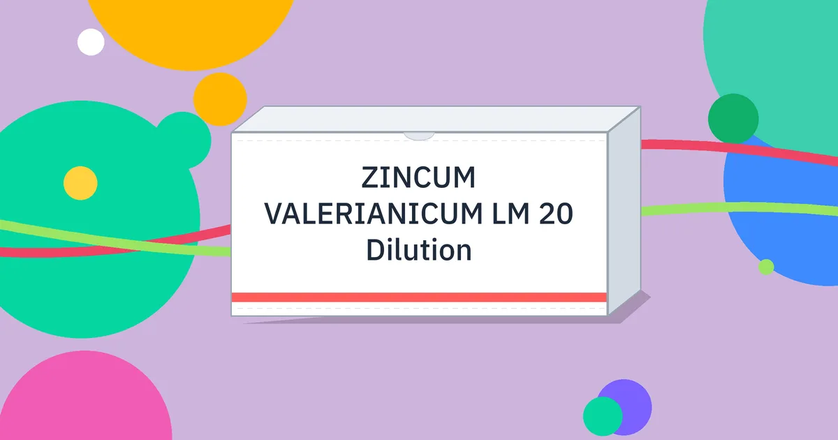 Symbolbild: Packung mit der Aufschrift ZINCUM VALERIANICUM LM 20 Dilution (PZN 13301051) – Verfügbarkeit und Bezug in Apotheken in Frankfurt am Main
