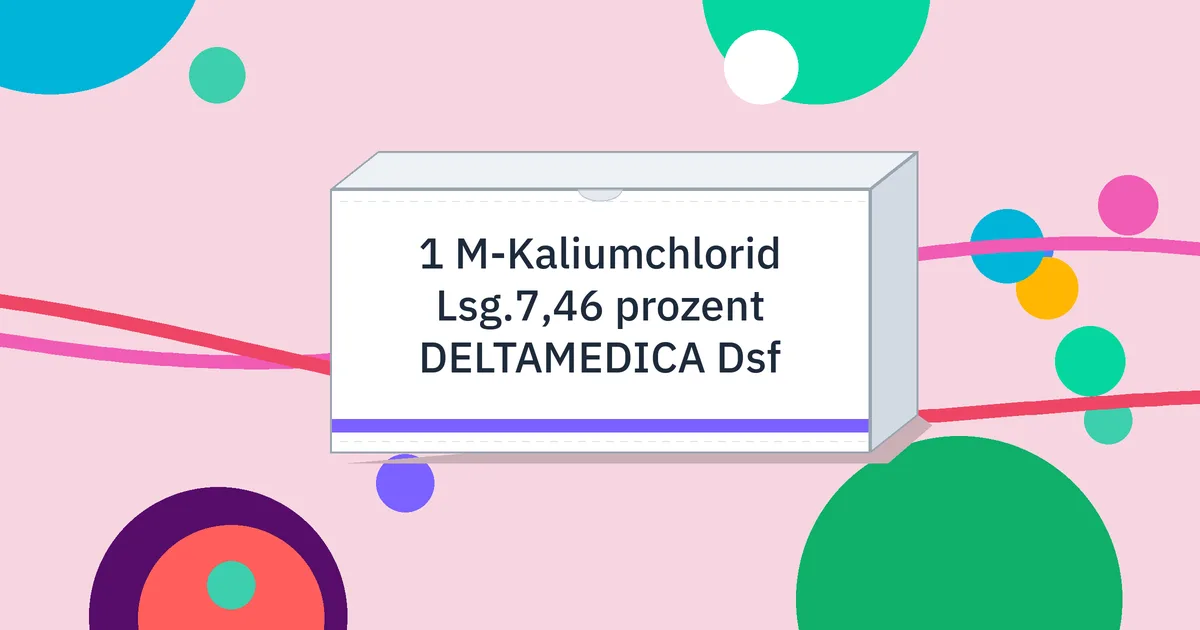 Symbolbild: Packung mit der Aufschrift 1 M-Kaliumchlorid Lsg.7,46 prozent DELTAMEDICA Dsf (PZN 00120514) – Verfügbarkeit und Bezug in Apotheken in Frankfurt am Main