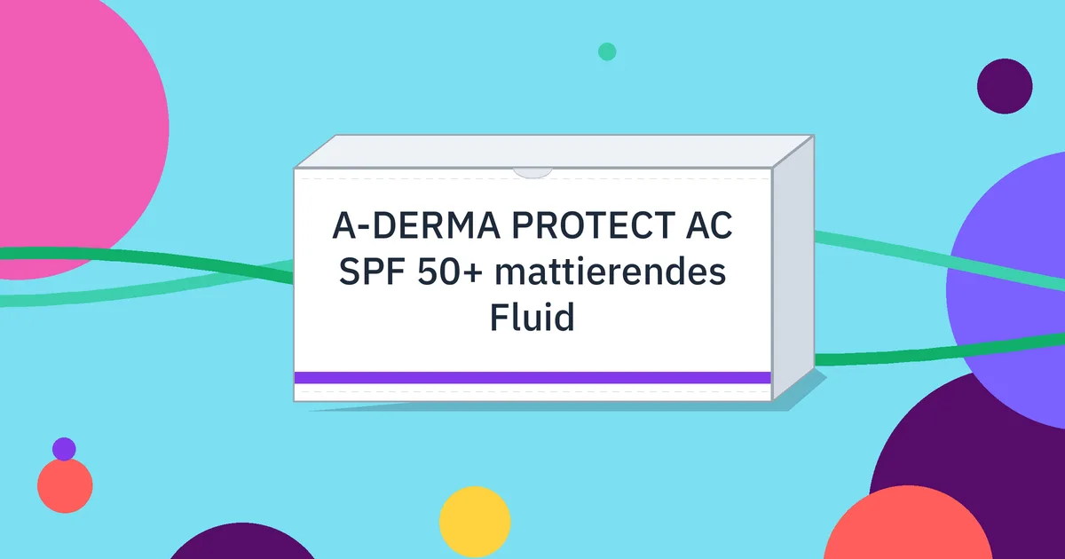 Symbolbild: Packung mit der Aufschrift A-DERMA PROTECT AC SPF 50+ mattierendes Fluid (PZN 12380278) – Verfügbarkeit und Bezug in Apotheken in Frankfurt am Main