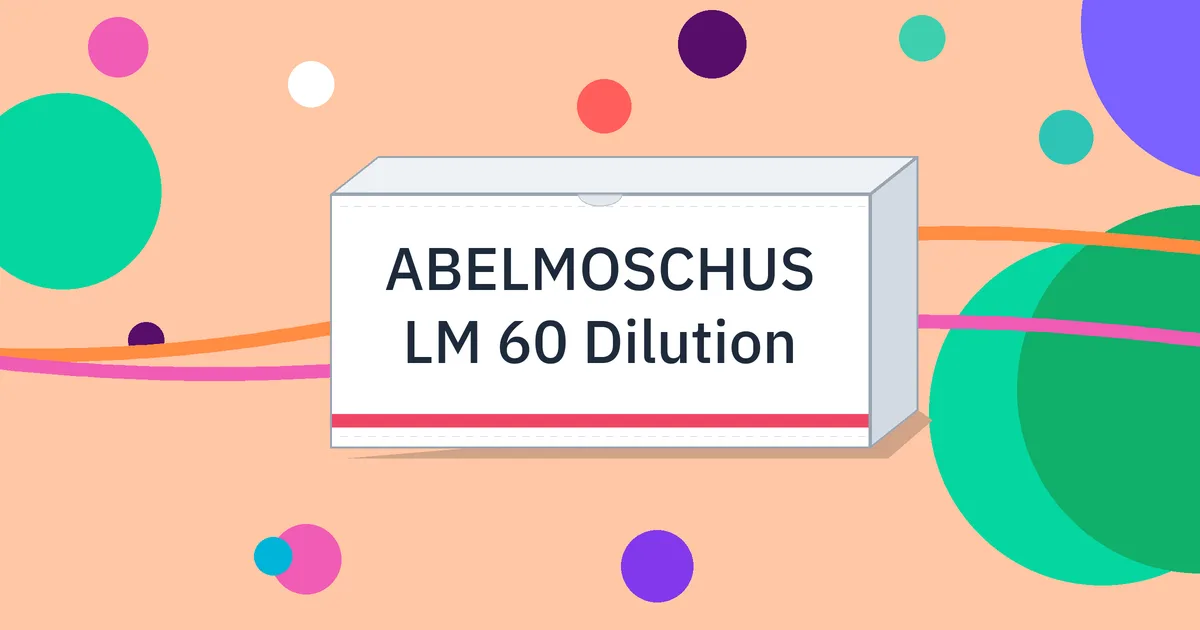 Symbolbild: Packung mit der Aufschrift ABELMOSCHUS LM 60 Dilution (PZN 12750456) – Verfügbarkeit und Bezug in Apotheken in Frankfurt am Main