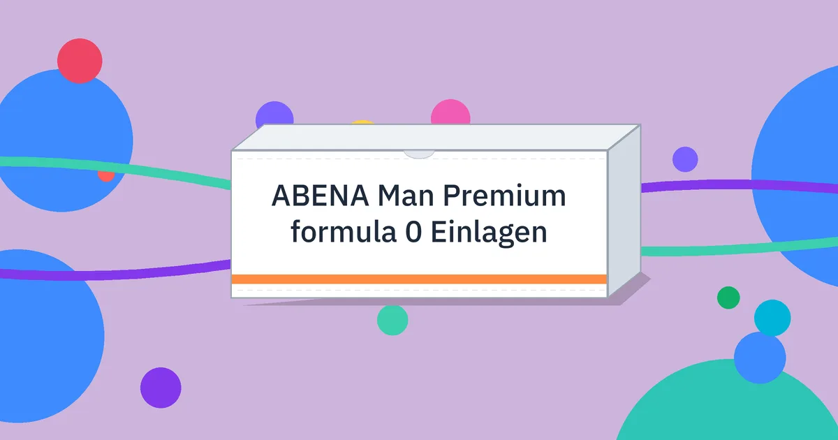 Symbolbild: Packung mit der Aufschrift ABENA Man Premium formula 0 Einlagen (PZN 18007505) – Verfügbarkeit und Bezug in Apotheken in Frankfurt am Main