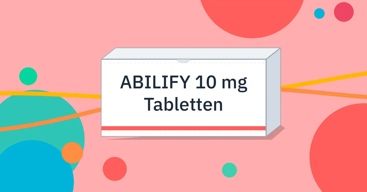 Symbolbild: Packung mit der Aufschrift ABILIFY 10 mg Tabletten (PZN 08839222) – Verfügbarkeit und Bezug in Apotheken in Frankfurt am Main