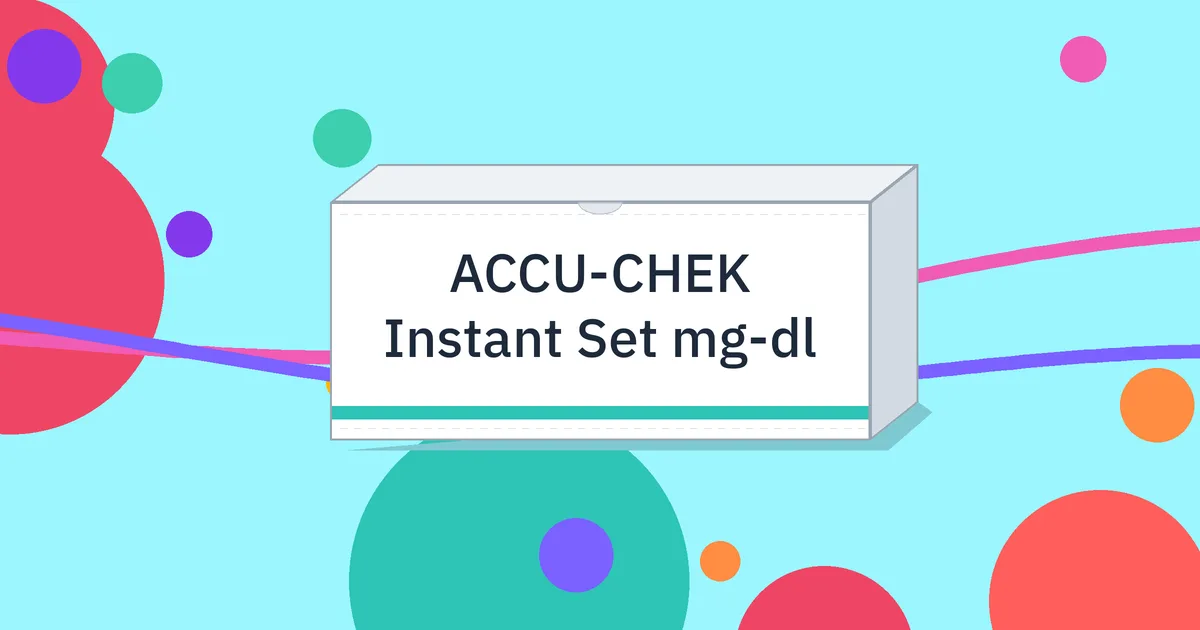 Symbolbild: Packung mit der Aufschrift ACCU-CHEK Instant Set mg-dl (PZN 18012104) – Verfügbarkeit und Bezug in Apotheken in Frankfurt am Main