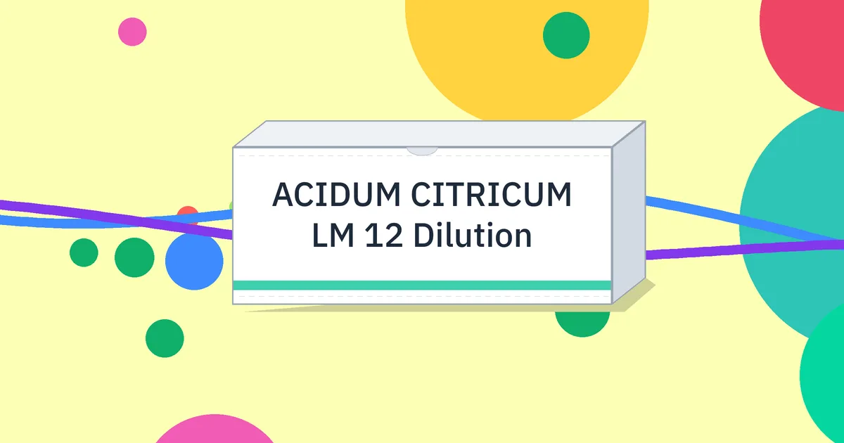 Symbolbild: Packung mit der Aufschrift ACIDUM CITRICUM LM 12 Dilution (PZN 13273509) – Verfügbarkeit und Bezug in Apotheken in Frankfurt am Main