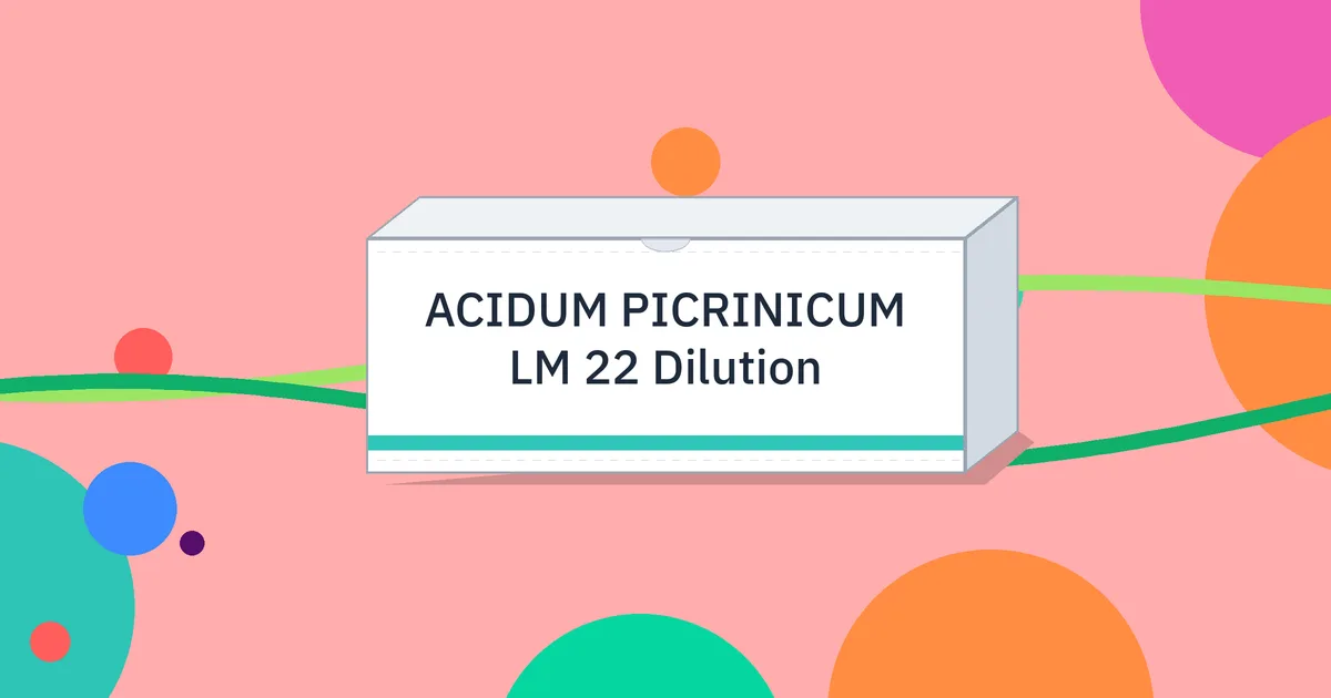 Symbolbild: Packung mit der Aufschrift ACIDUM PICRINICUM LM 22 Dilution (PZN 12753696) – Verfügbarkeit und Bezug in Apotheken in Frankfurt am Main