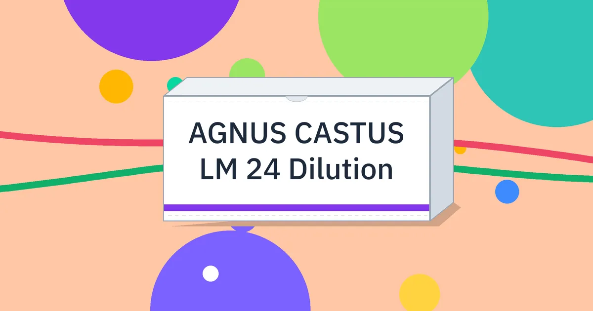Symbolbild: Packung mit der Aufschrift AGNUS CASTUS LM 24 Dilution (PZN 09650633) – Verfügbarkeit und Bezug in Apotheken in Frankfurt am Main