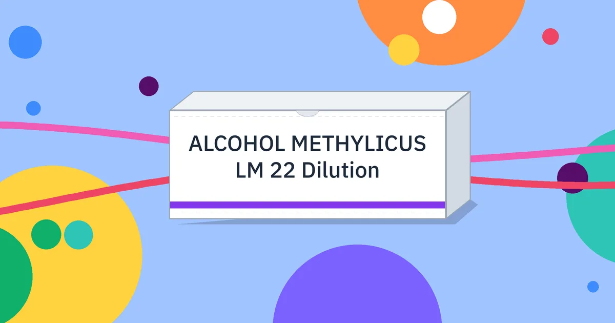 Symbolbild: Packung mit der Aufschrift ALCOHOL METHYLICUS LM 22 Dilution (PZN 13309348) – Verfügbarkeit und Bezug in Apotheken in Frankfurt am Main