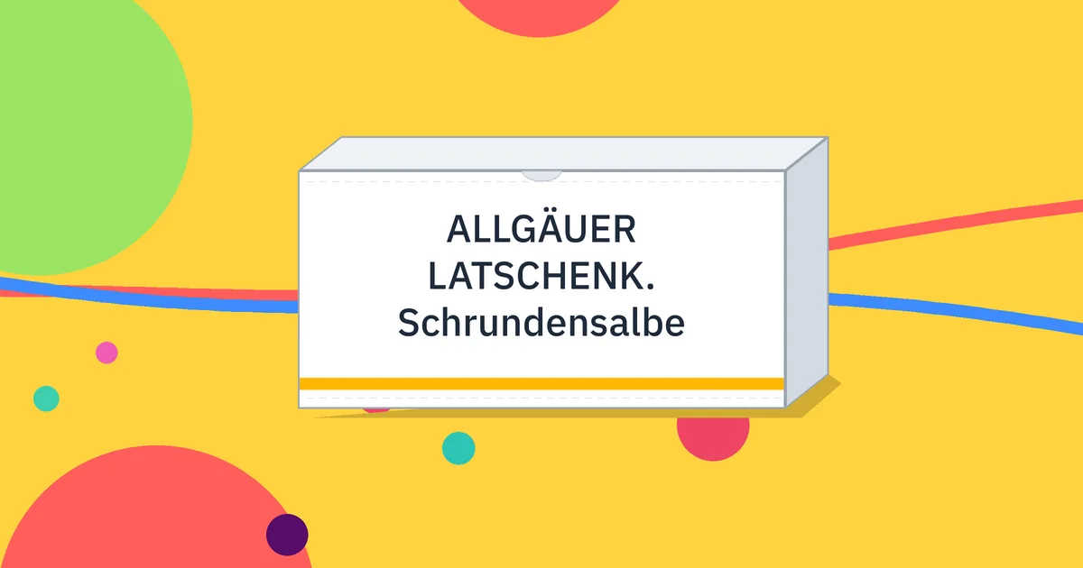 Symbolbild: Packung mit der Aufschrift ALLGÄUER LATSCHENK. Schrundensalbe (PZN 19712217) – Verfügbarkeit und Bezug in Apotheken in Frankfurt am Main
