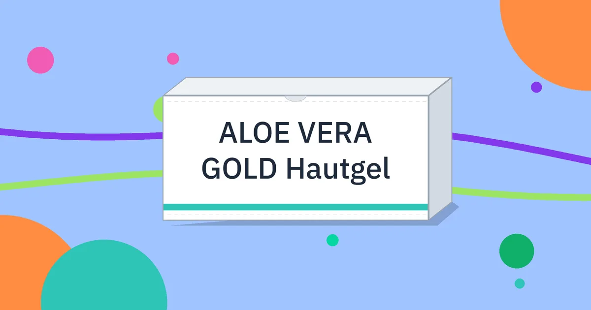 Symbolbild: Packung mit der Aufschrift ALOE VERA GOLD Hautgel (PZN 17454610) – Verfügbarkeit und Bezug in Apotheken in Frankfurt am Main