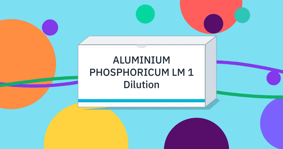 Symbolbild: Packung mit der Aufschrift ALUMINIUM PHOSPHORICUM LM 1 Dilution (PZN 13317023) – Verfügbarkeit und Bezug in Apotheken in Frankfurt am Main