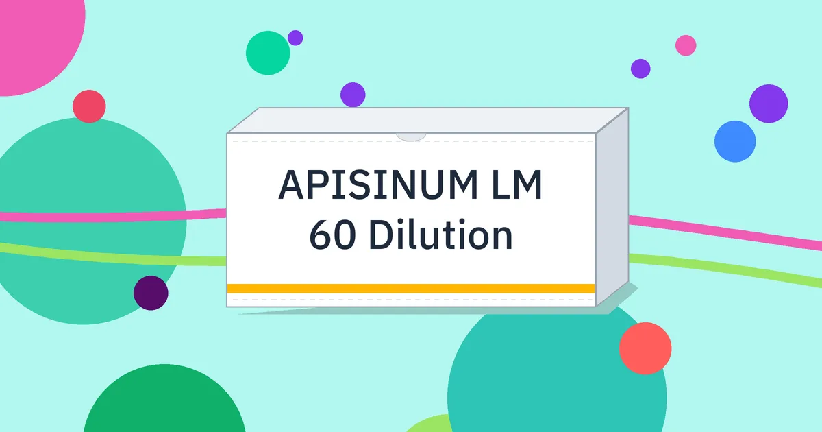 Symbolbild: Packung mit der Aufschrift APISINUM LM 60 Dilution (PZN 12457006) – Verfügbarkeit und Bezug in Apotheken in Frankfurt am Main
