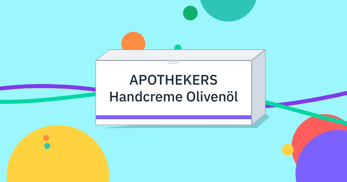 Symbolbild: Packung mit der Aufschrift APOTHEKERS Handcreme Olivenöl (PZN 02486219) – Verfügbarkeit und Bezug in Apotheken in Frankfurt am Main