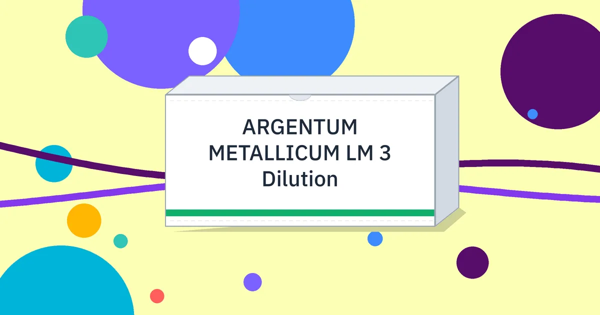 Symbolbild: Packung mit der Aufschrift ARGENTUM METALLICUM LM 3 Dilution (PZN 09430452) – Verfügbarkeit und Bezug in Apotheken in Frankfurt am Main