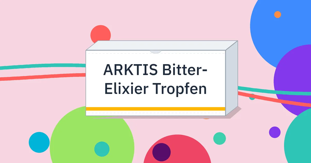 Symbolbild: Packung mit der Aufschrift ARKTIS Bitter-Elixier Tropfen (PZN 17178512) – Verfügbarkeit und Bezug in Apotheken in Frankfurt am Main