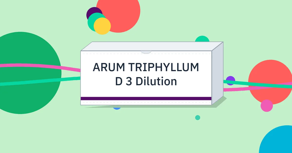 Symbolbild: Packung mit der Aufschrift ARUM TRIPHYLLUM D 3 Dilution (PZN 02110655) – Verfügbarkeit und Bezug in Apotheken in Frankfurt am Main